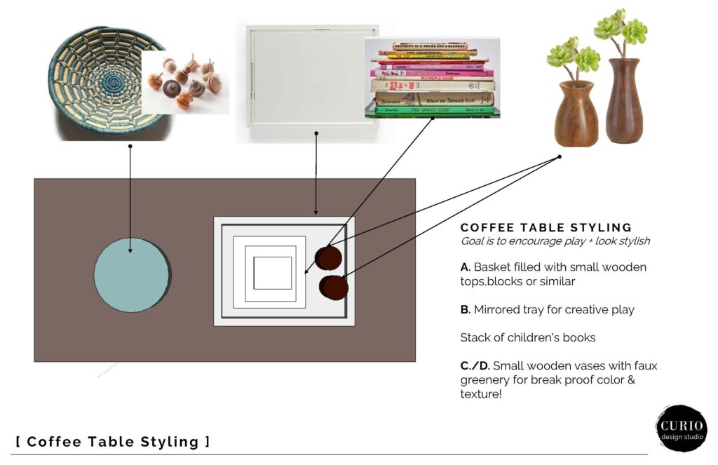 KID FRIENDLY COFFEE TABLE STYLING | Curio Design Studio